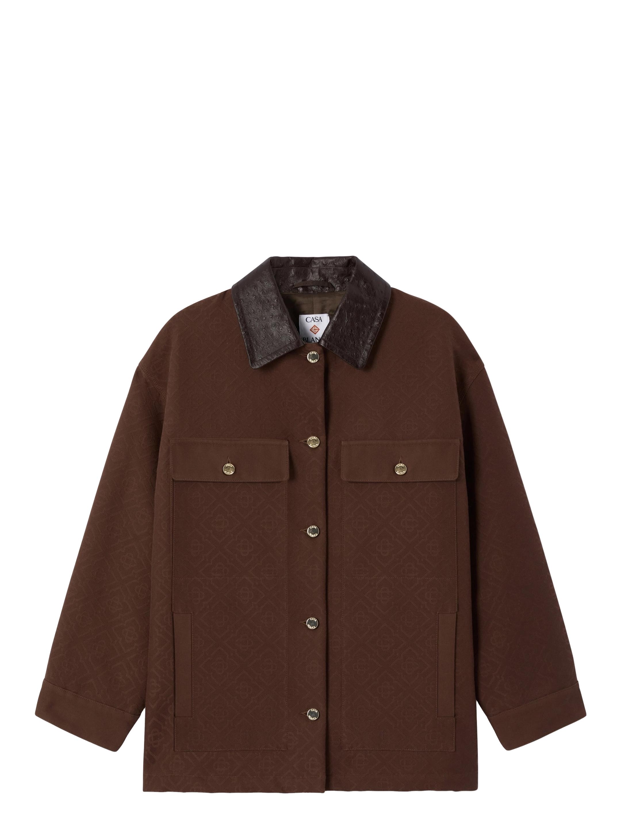 CASABLANCA Casablanca Paris Workwear Jacket in Monogram Cotton